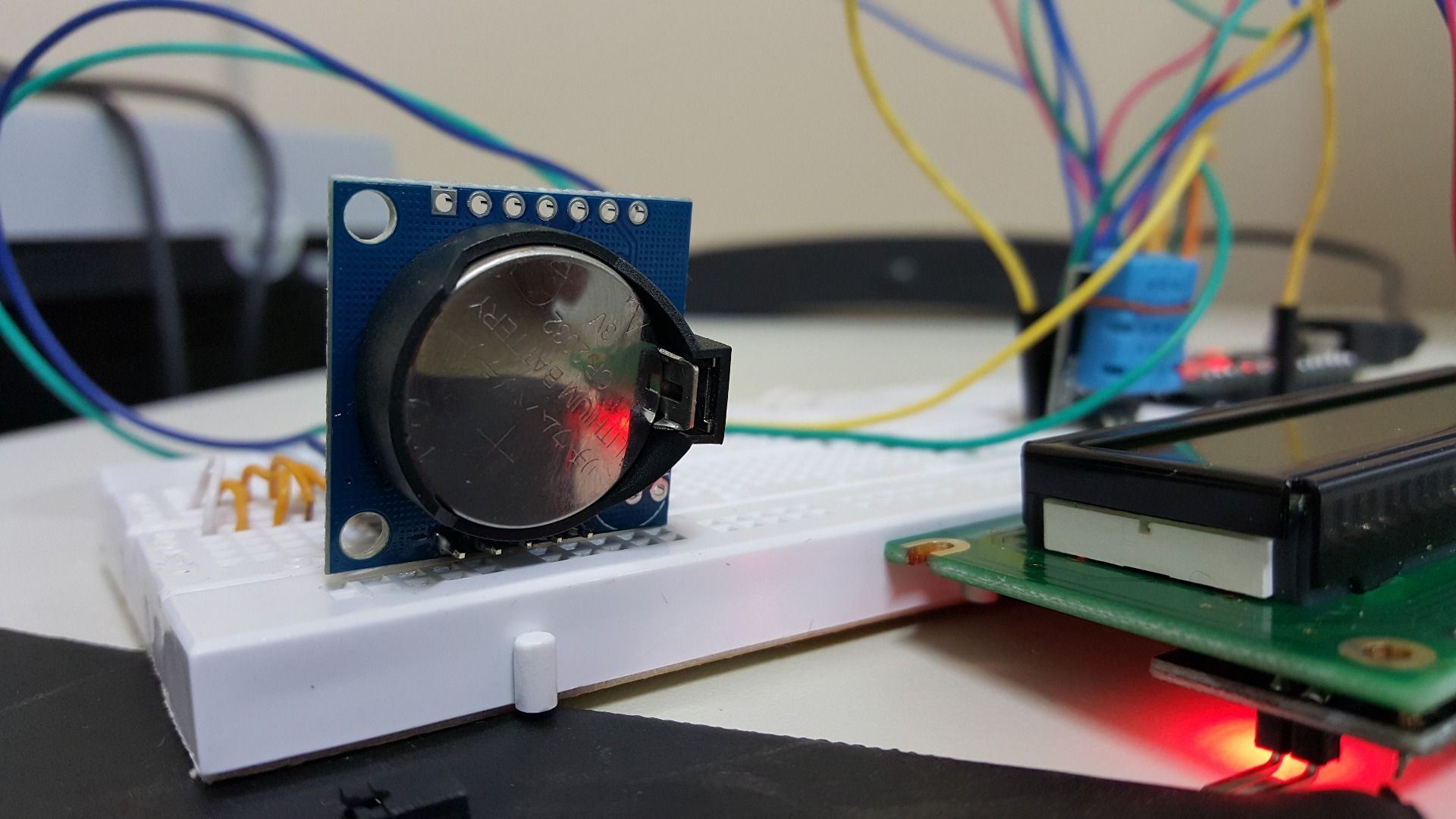 Clock With Thermometer Using Arduino, I2c 16x2 Lcd, DS1307 RTC and ...