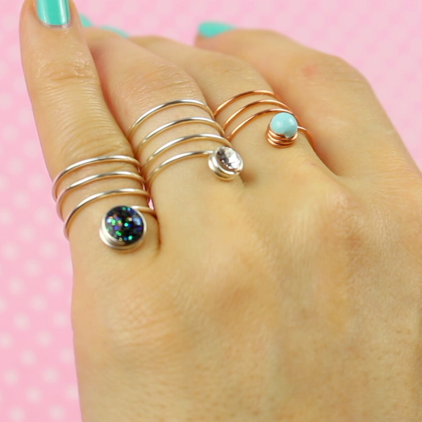 DIY Rings - Galaxy, Diamond, Opal.. No Tools! : 6 Steps (with Pictures ...