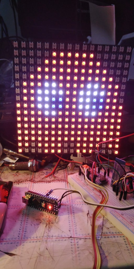 16x16 Rgb Led Panel Arduino Projects 5 Steps With Pictures