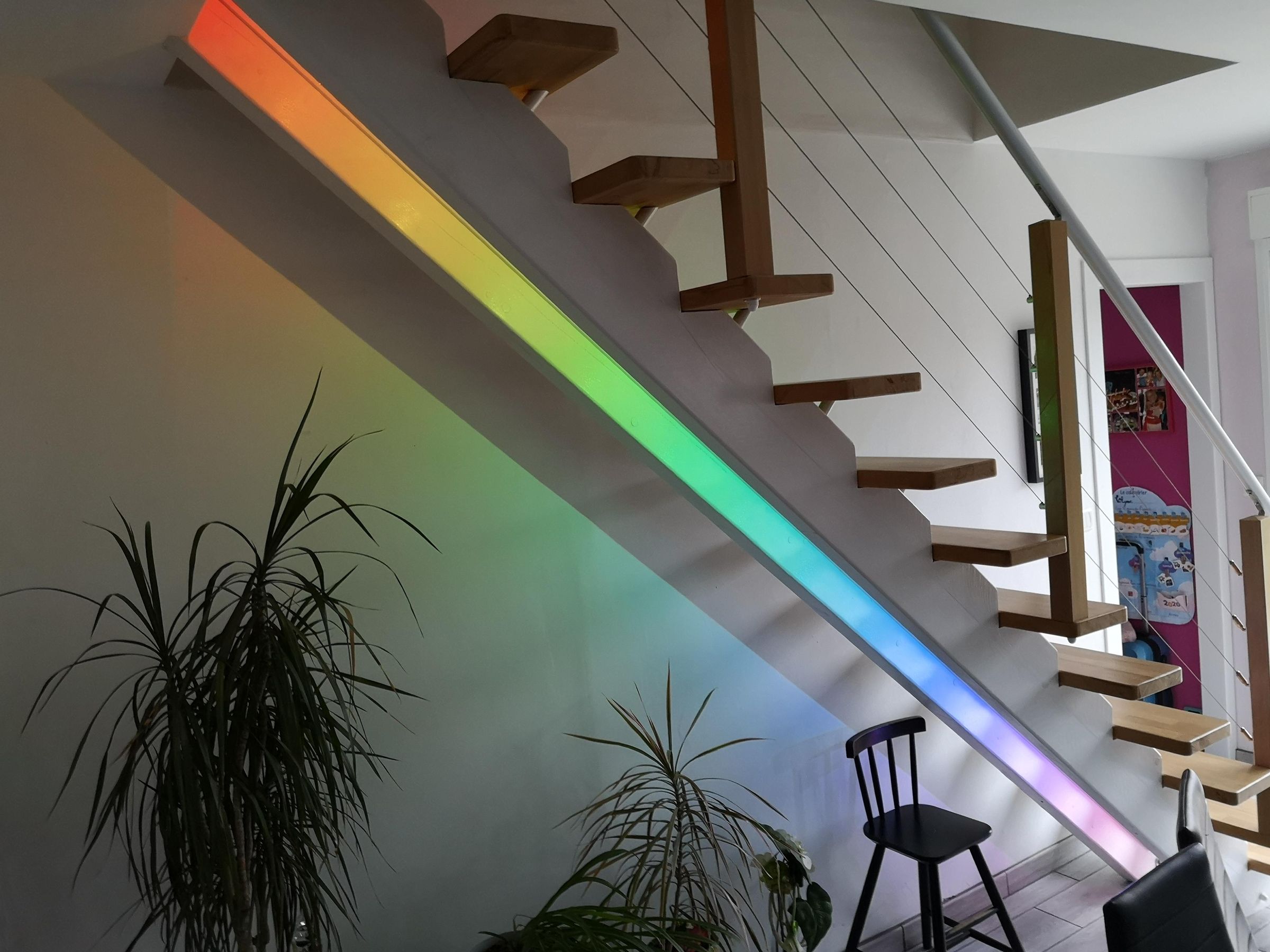 Automatic Rainbow Staircase Lighting : 9 Steps (with Pictures ...