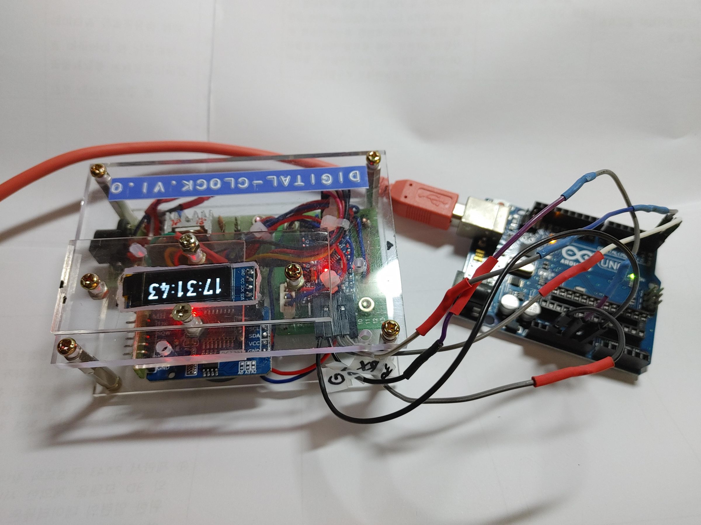 OLED Digital Clock With Arduino Pro-mini : 7 Steps - Instructables