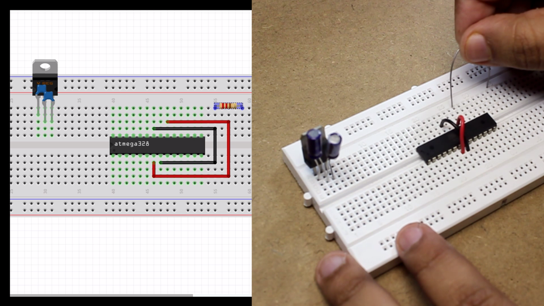 How To Make Your Own Arduino Uno Board Breadboard Veroboard Programming 5 Steps With