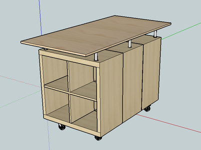 Ikea Kallax and Galant Engineering Layout Table : 5 Steps - Instructables