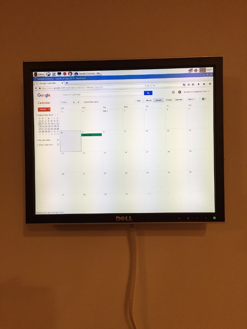 Raspberry Pi Wall Mounted Google Calendar : 6 Steps (with Pictures ...