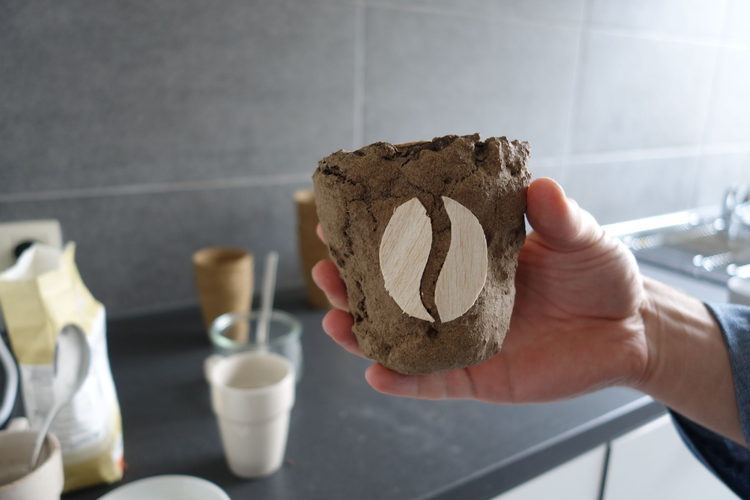 Biodegradable Flower Pots Out of Coffee Grounds! : 6 Steps (with ...