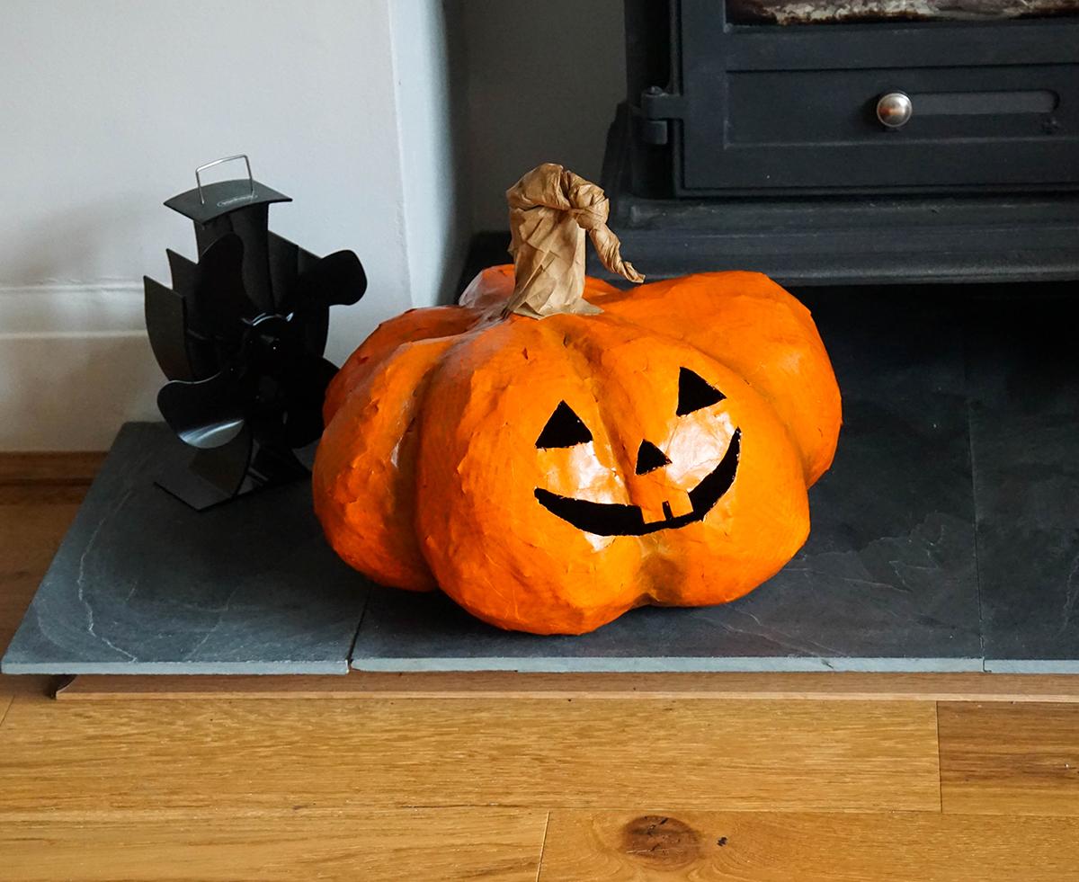 DIY Mod-Roc PUMPKIN ! | How to Make a Large Halloween Prop : 8 Steps ...