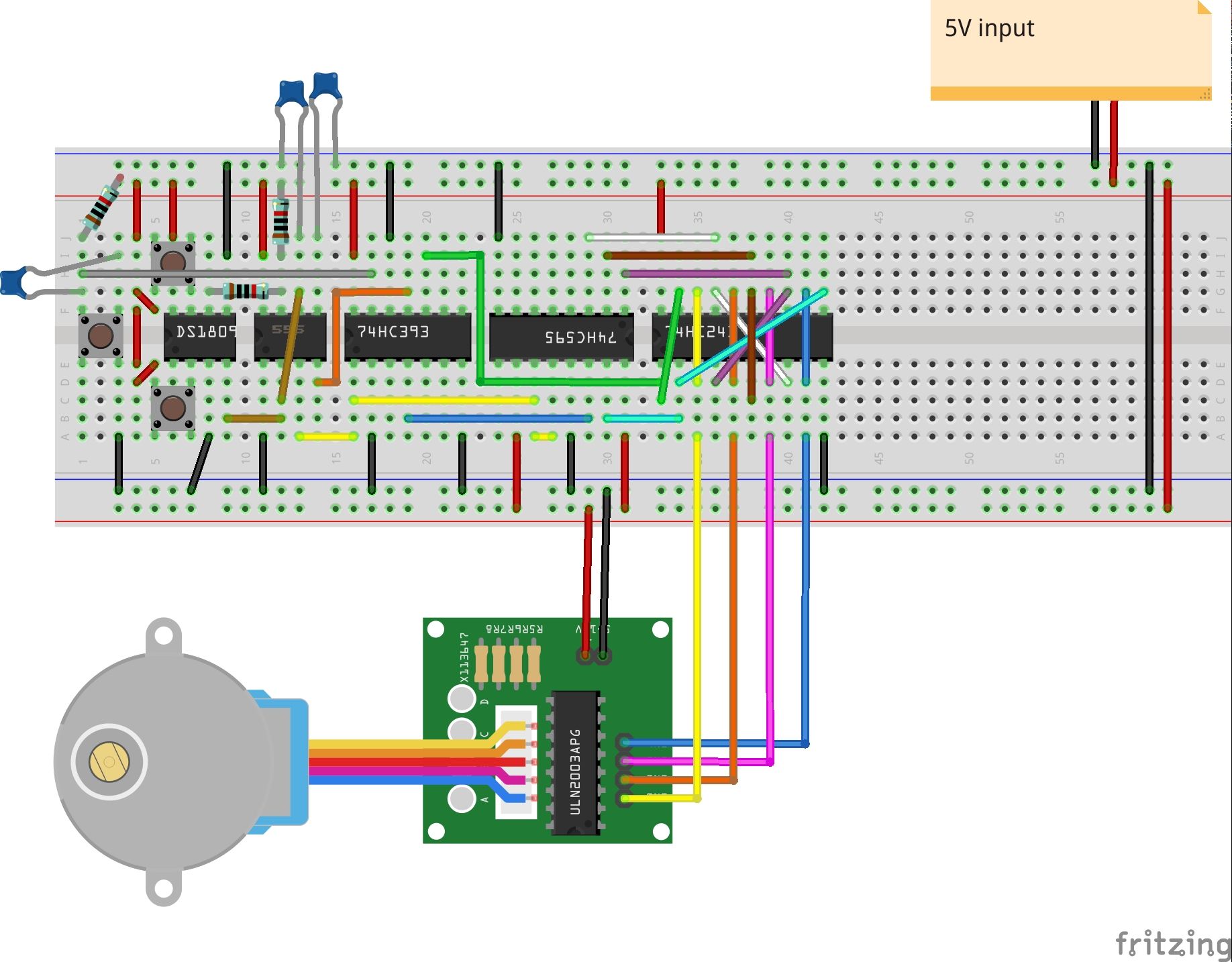 Driving a Stepper Motor Without a Microcontroller. : 7 Steps ...