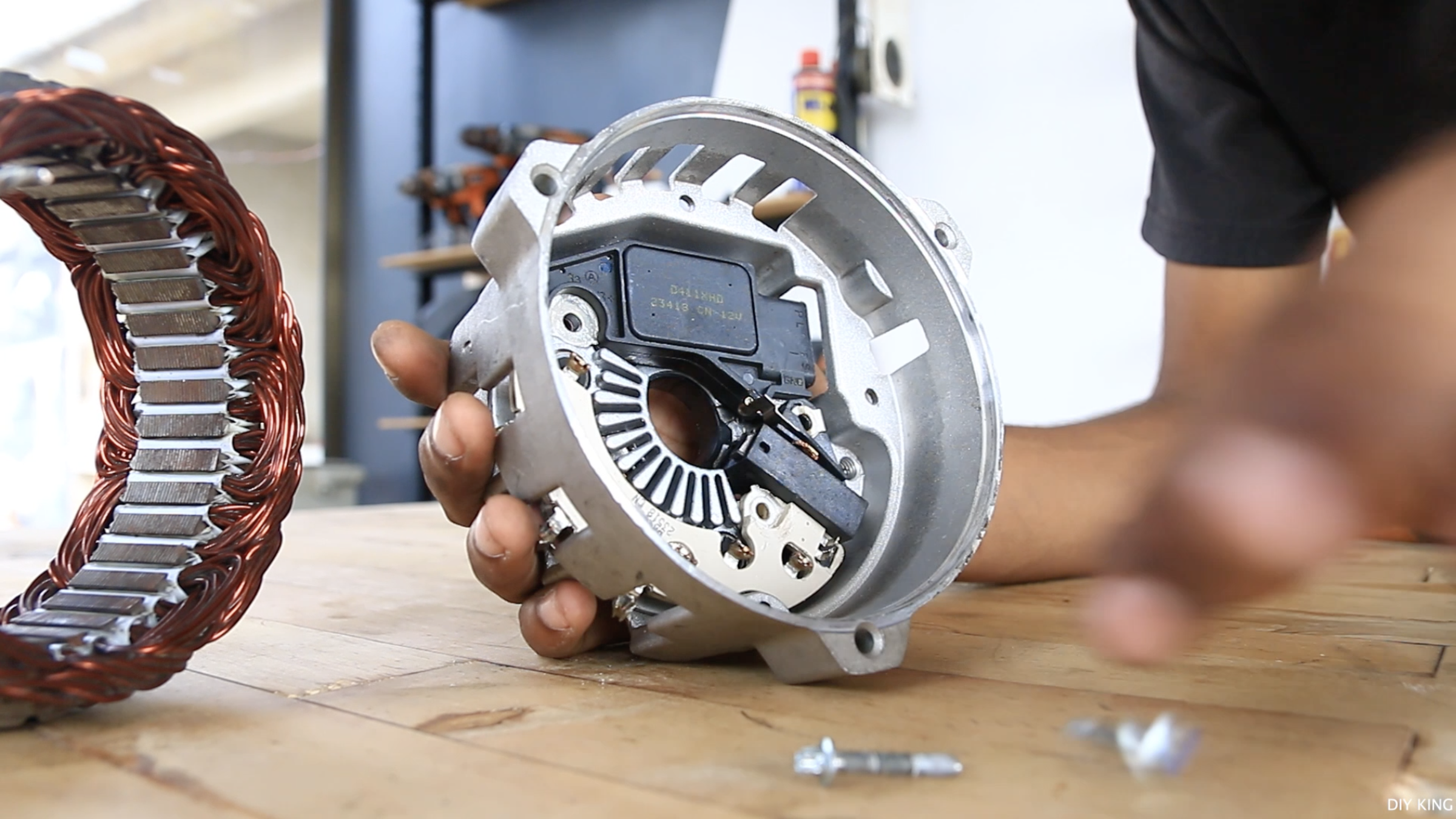 Converting Car Alternator Into a Permanent Magnet Brushless Motor : 6 ...