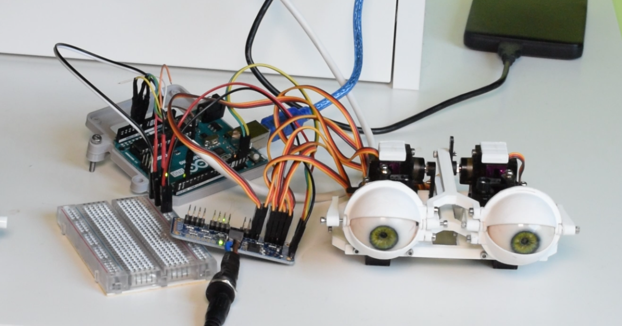 DIY Compact 3D Printed Animatronic Eye Mechanism : 4 Steps (with ...