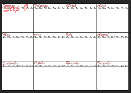 How to Make a Calendar in Photoshop : 4 Steps - Instructables