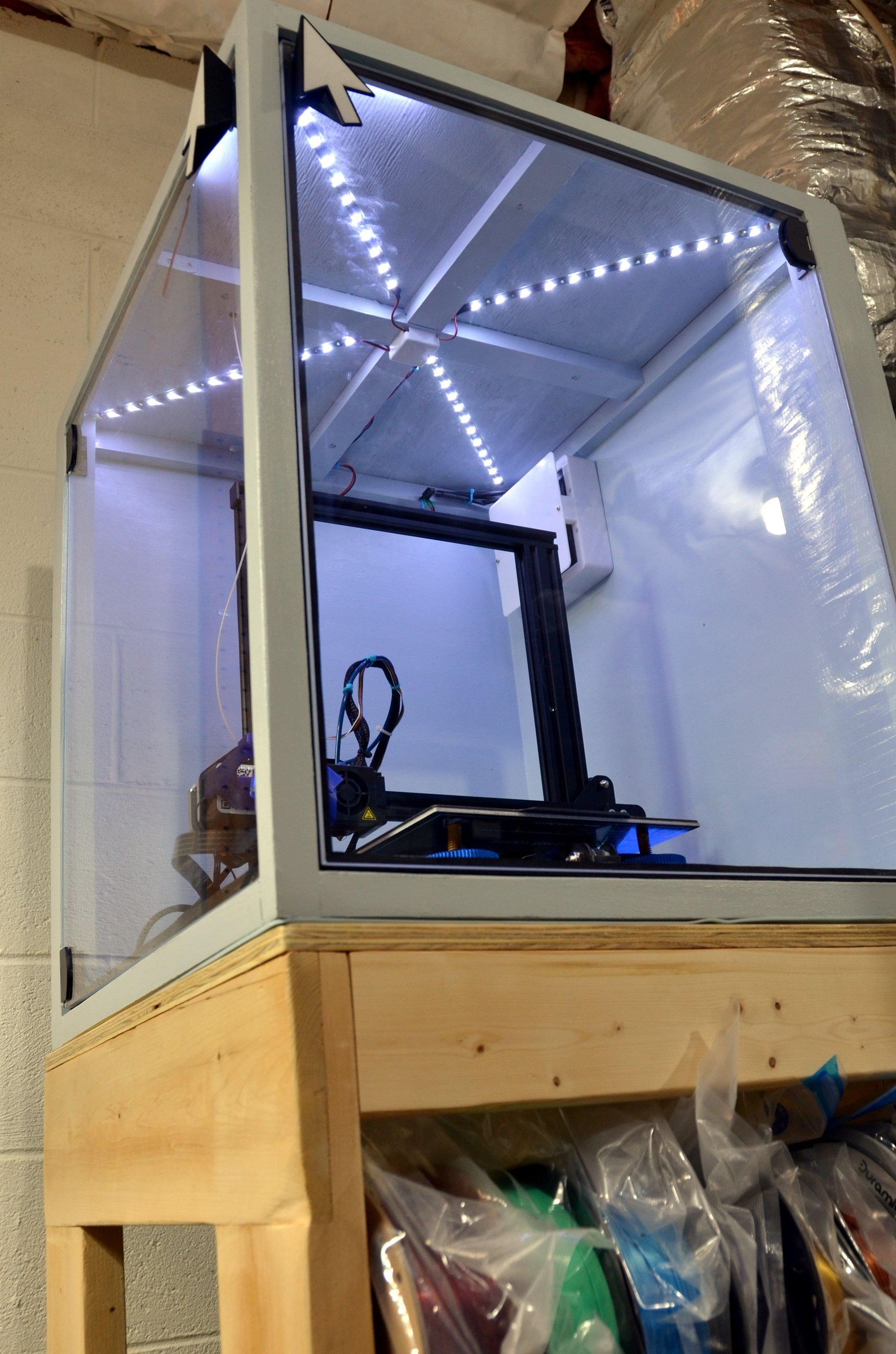 3D Printer Enclosure - Wood With Acrylic Windows : 10 Steps (with ...