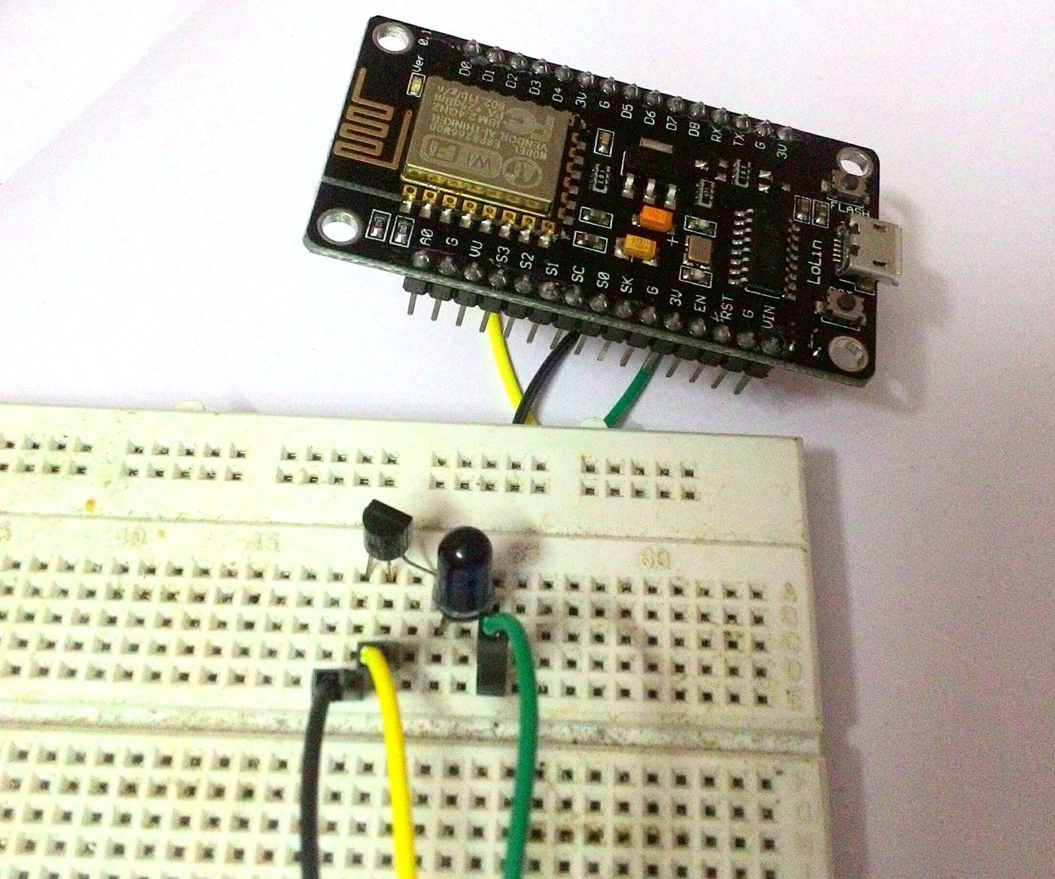 Universal Remote Using Esp8266 Wifi Controlled 6 Steps With