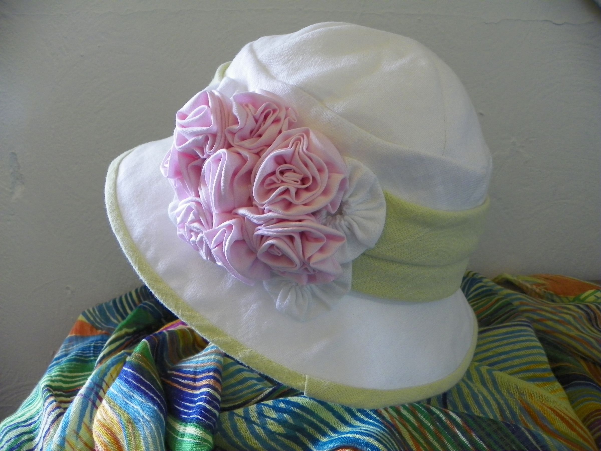 Linen Hat With Pink Roses : 13 Steps (with Pictures) - Instructables