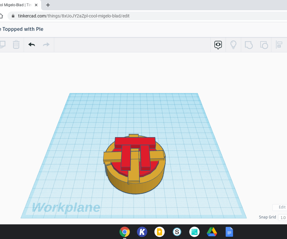 Pie Topped With Pi Using Tinkercad : 7 Steps - Instructables