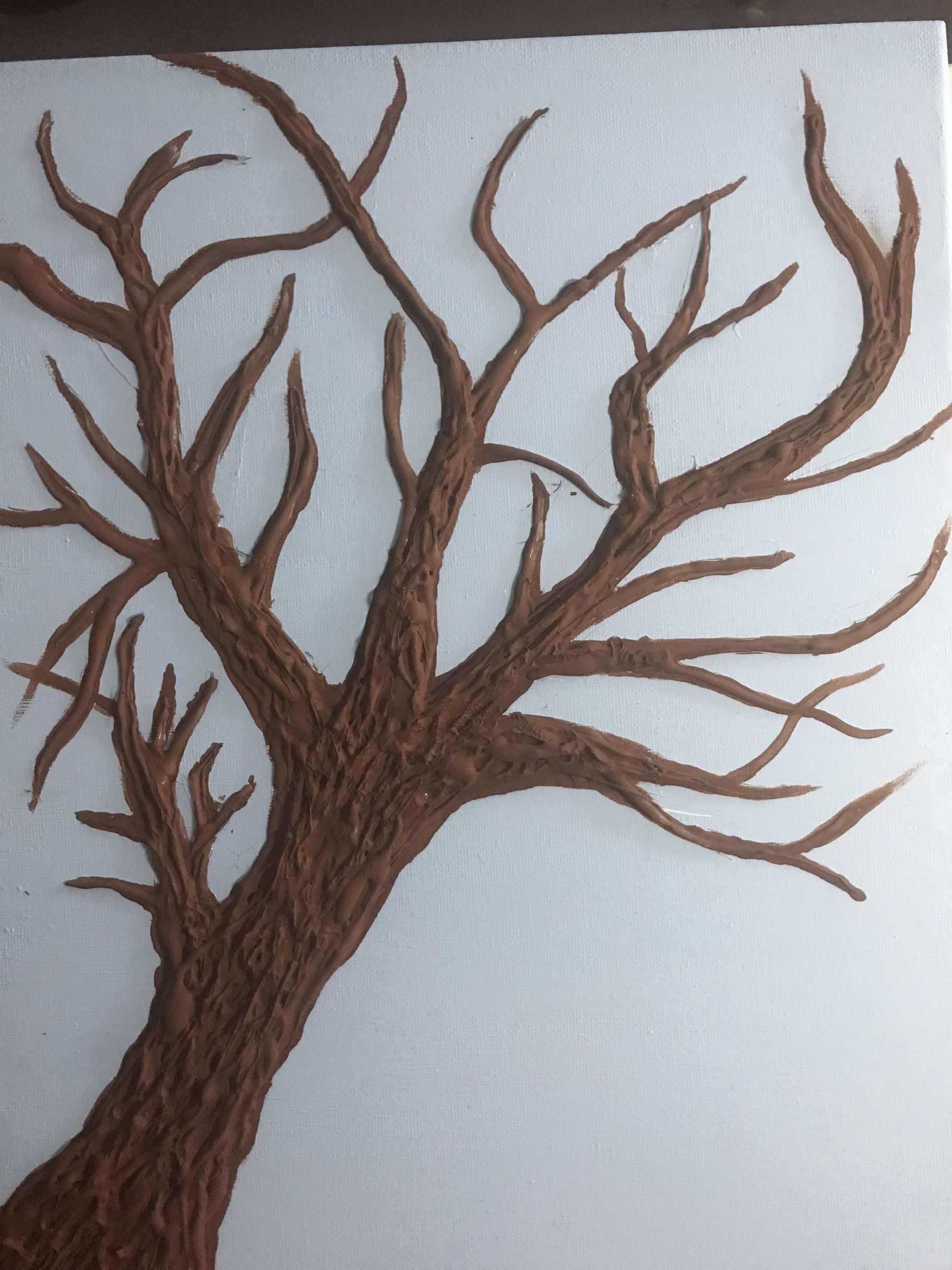 DIY Gift: Flowering Tree Art on a Canvas : 7 Steps (with Pictures ...