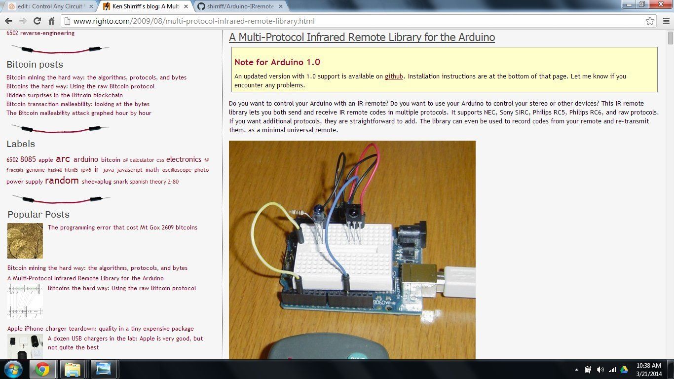 Control Any Circuit With a TV Remote (and an Arduino) : 9 Steps (with ...
