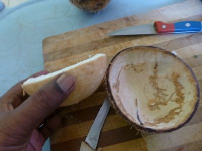How to Perfectly Cut Open a Coconut Shell to Be Used in Other Craft ...
