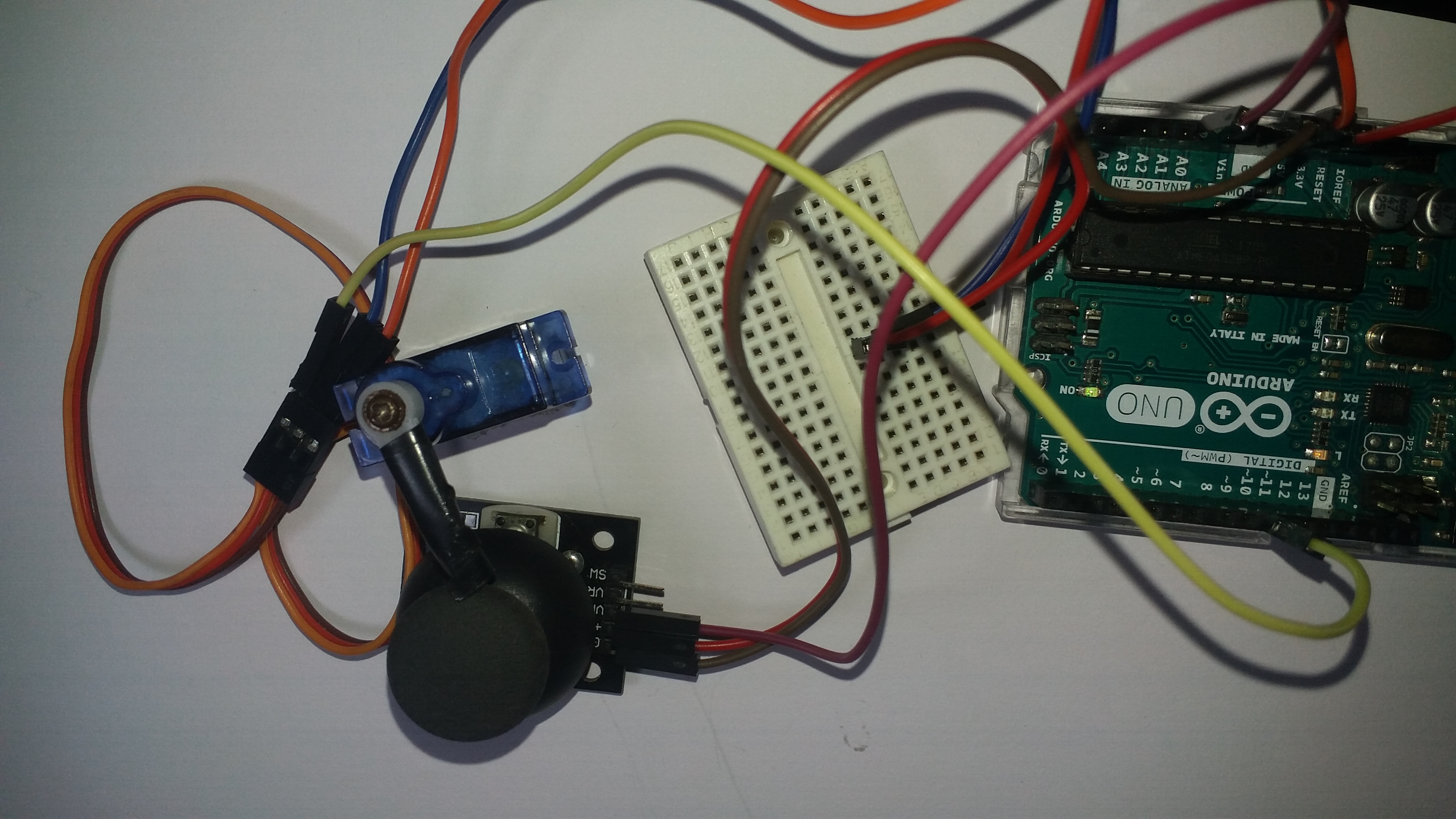 Joystick Controlled Servo Using Arduino(with Programming) : 4 Steps ...