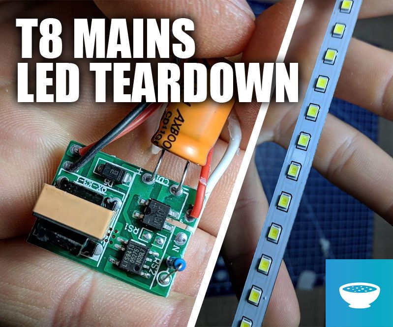 T8 Mains LED Light Teardown : 4 Steps - Instructables