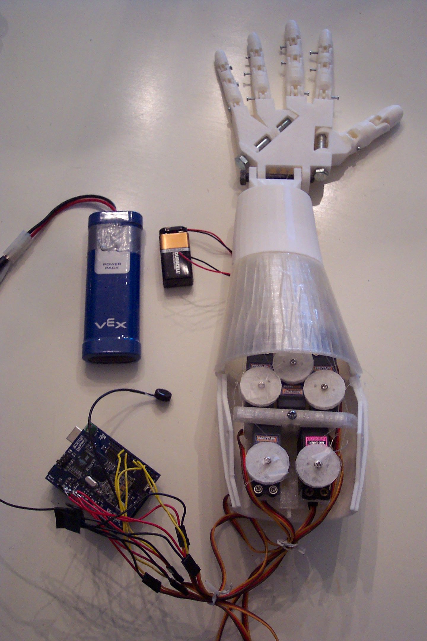 DIY Prosthetic Hand & Forearm (Voice Controlled) : 14 Steps (with ...