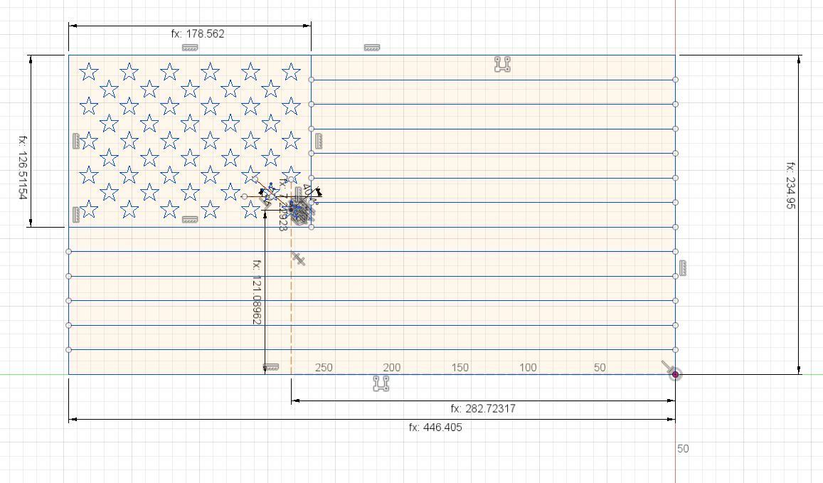 CNC American Flag With User Defined Parameters : 5 Steps - Instructables