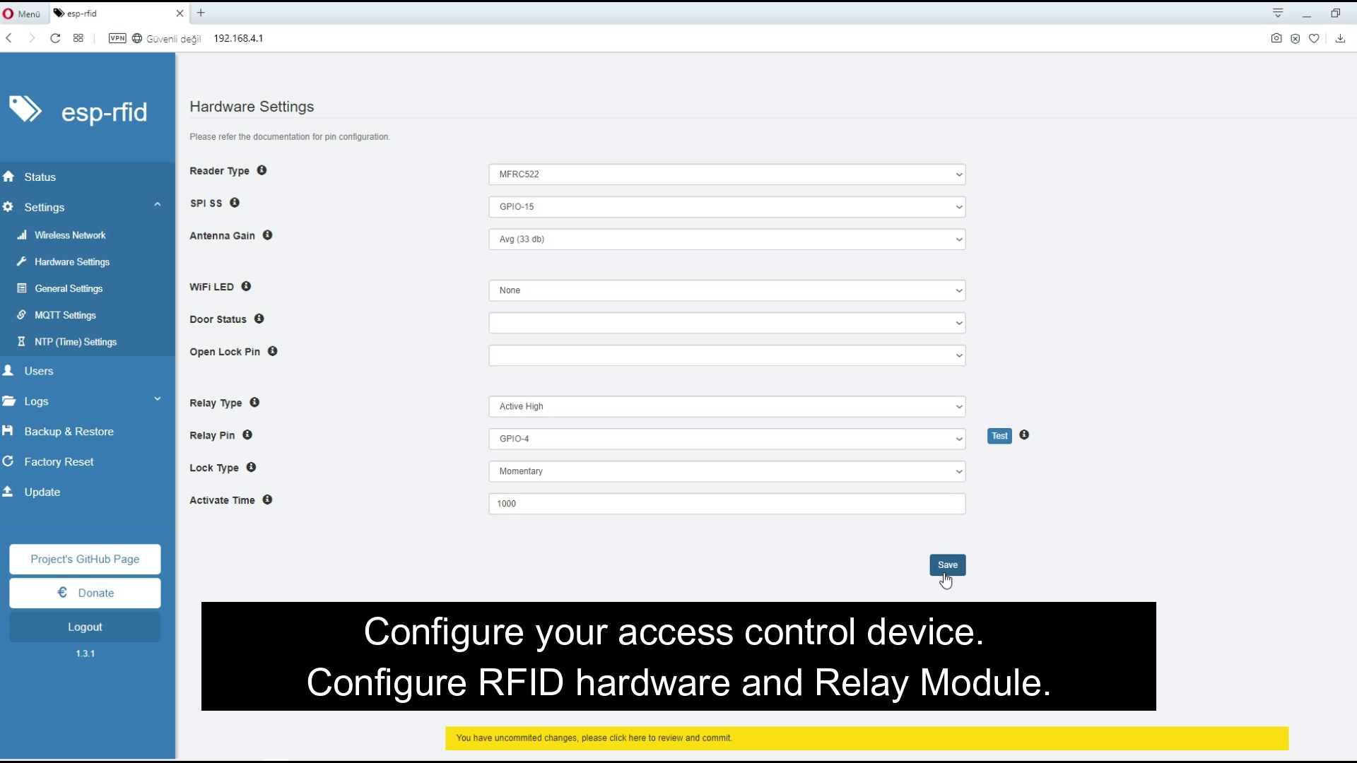 Access Control System - Everything Can Be Configured Via Web UI (IoT ...