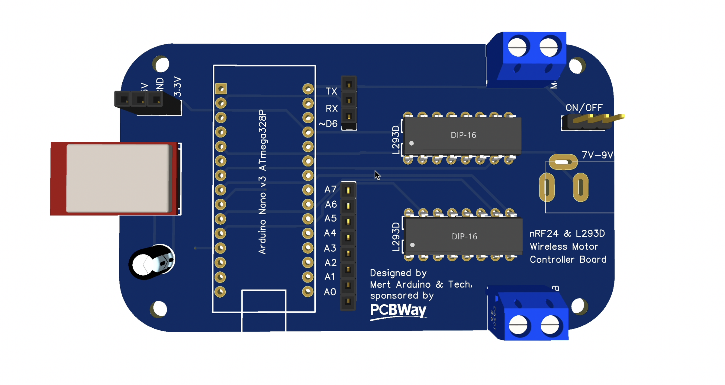 Wireless Arduino Motor Driver and Joystick Controller (nRF24L01 and ...