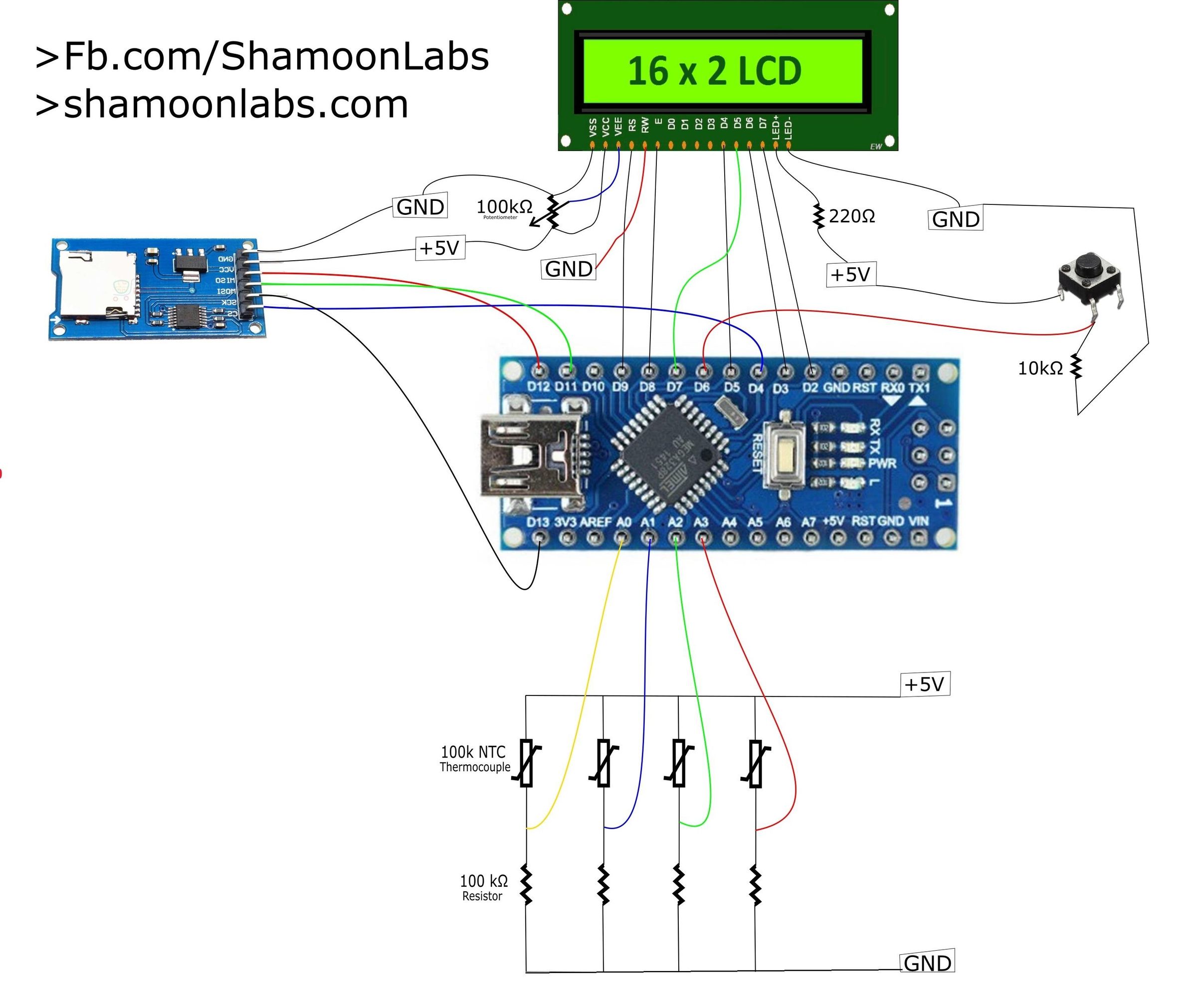 4 Channel K-type Thermometer Using Arduino : 4 Steps - Instructables