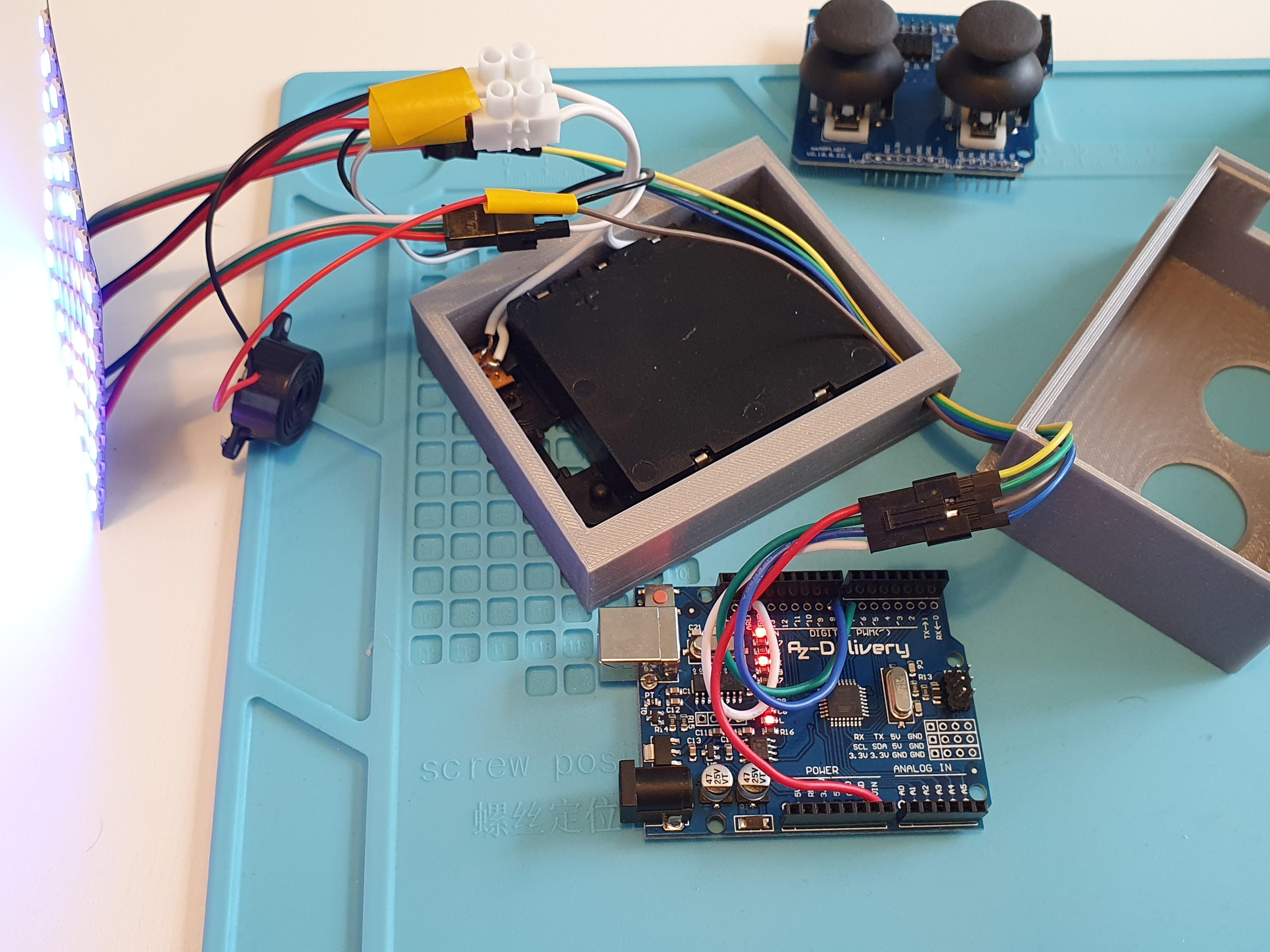 Complete Arduino-based 3D-printed Battery-powered Mini Retro Arcade ...