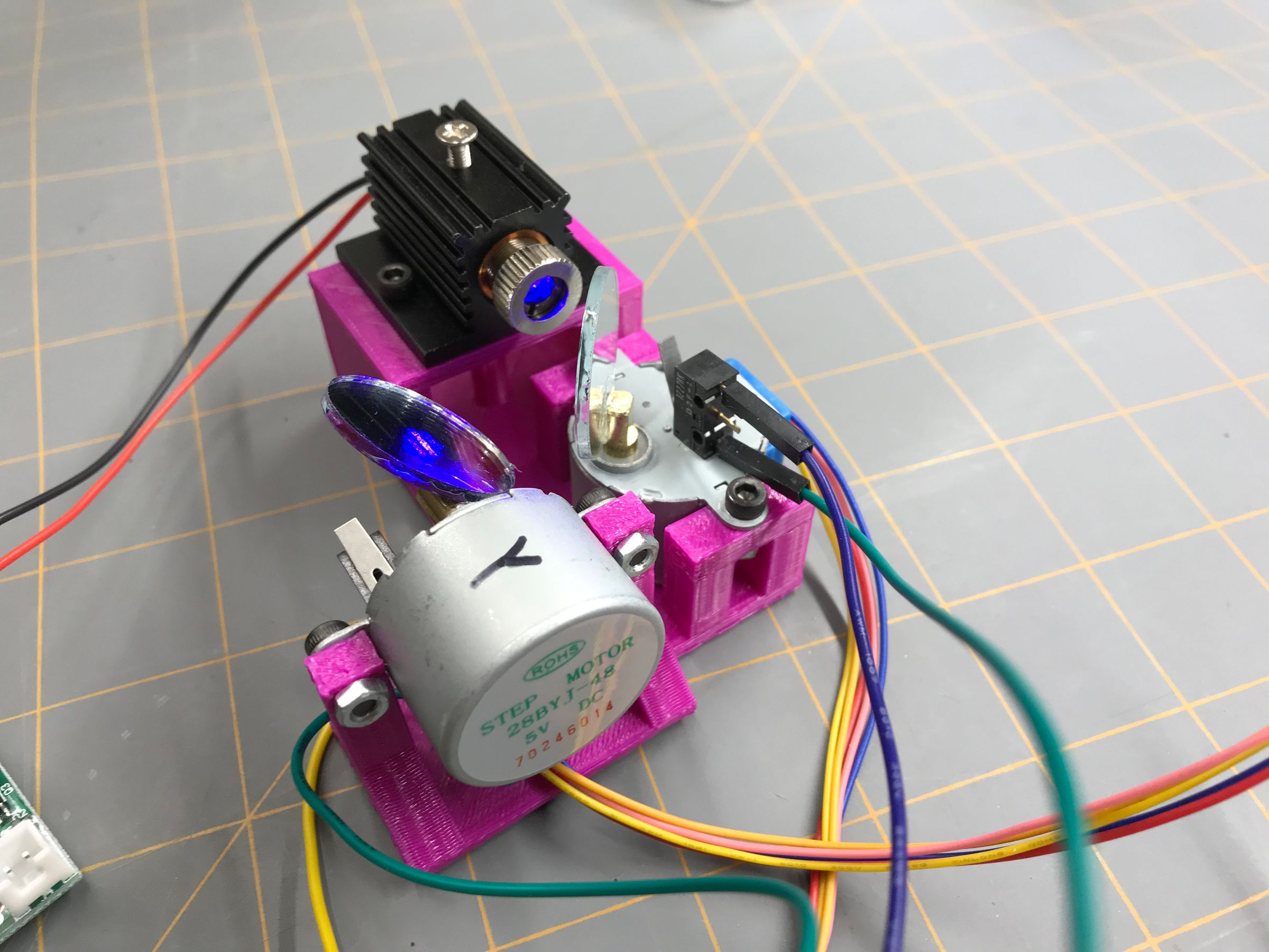 3D Printed Laser XY Scanner - Draw, Cut, Engrave, or Scan : 15 Steps ...