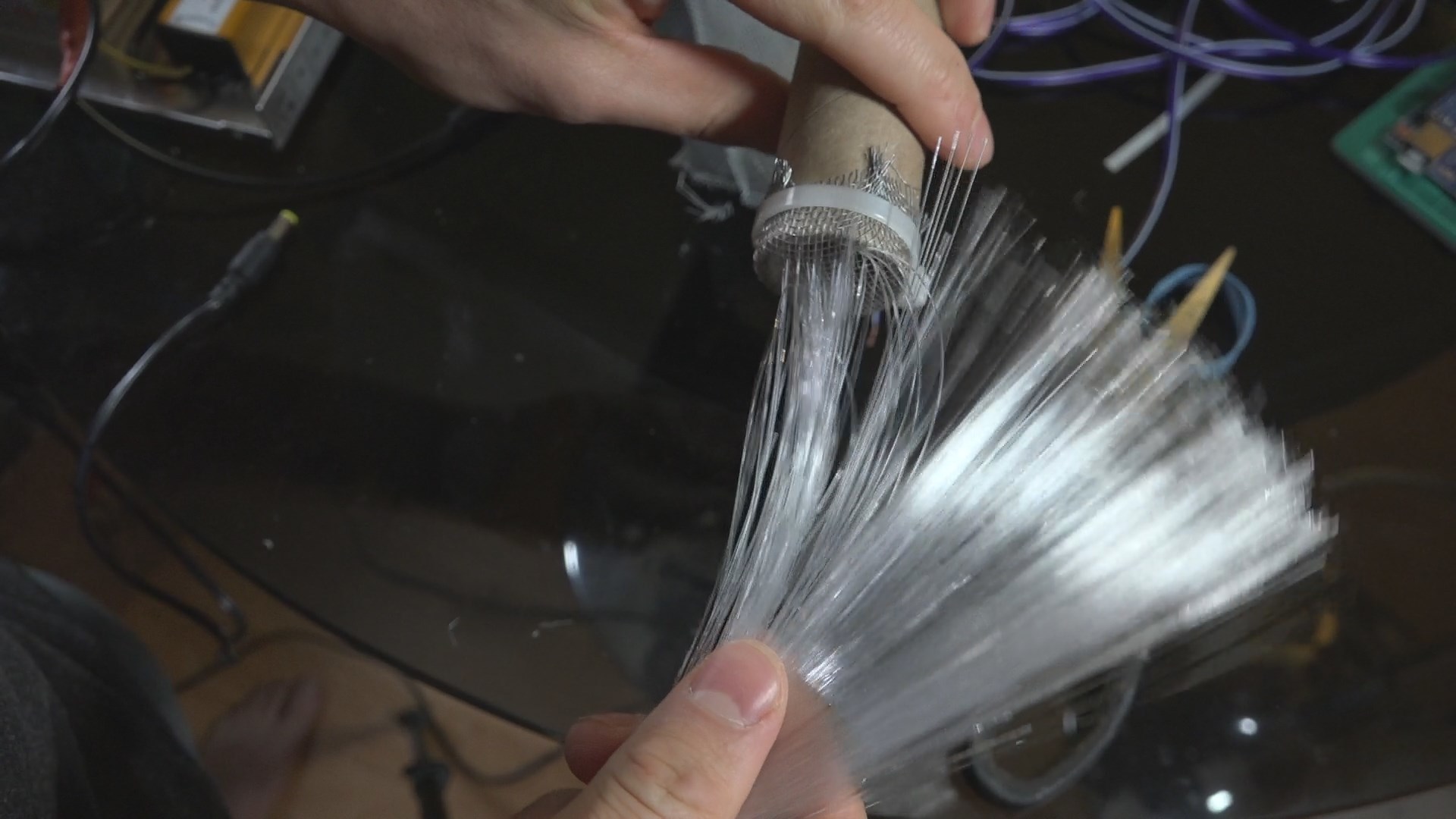 Floating World Backlit Moss Map With Arduino Fiber Optic LED Cities ...