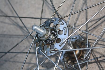 How to Rebuild a Bicycle Front Wheel Hub Using Simple Tools : 7 Steps ...