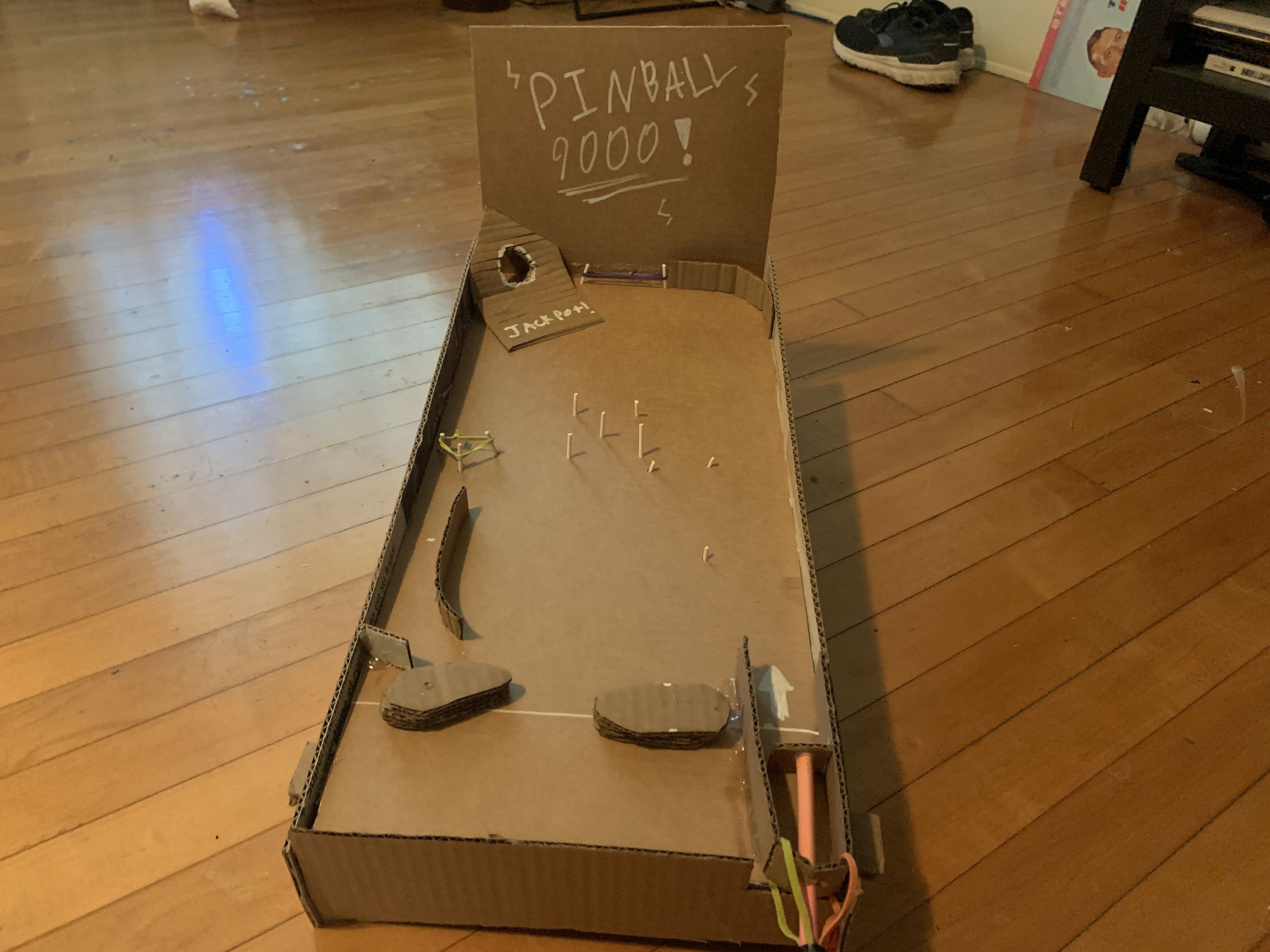 Make a Cardboard Pinball Machine! : 7 Steps - Instructables