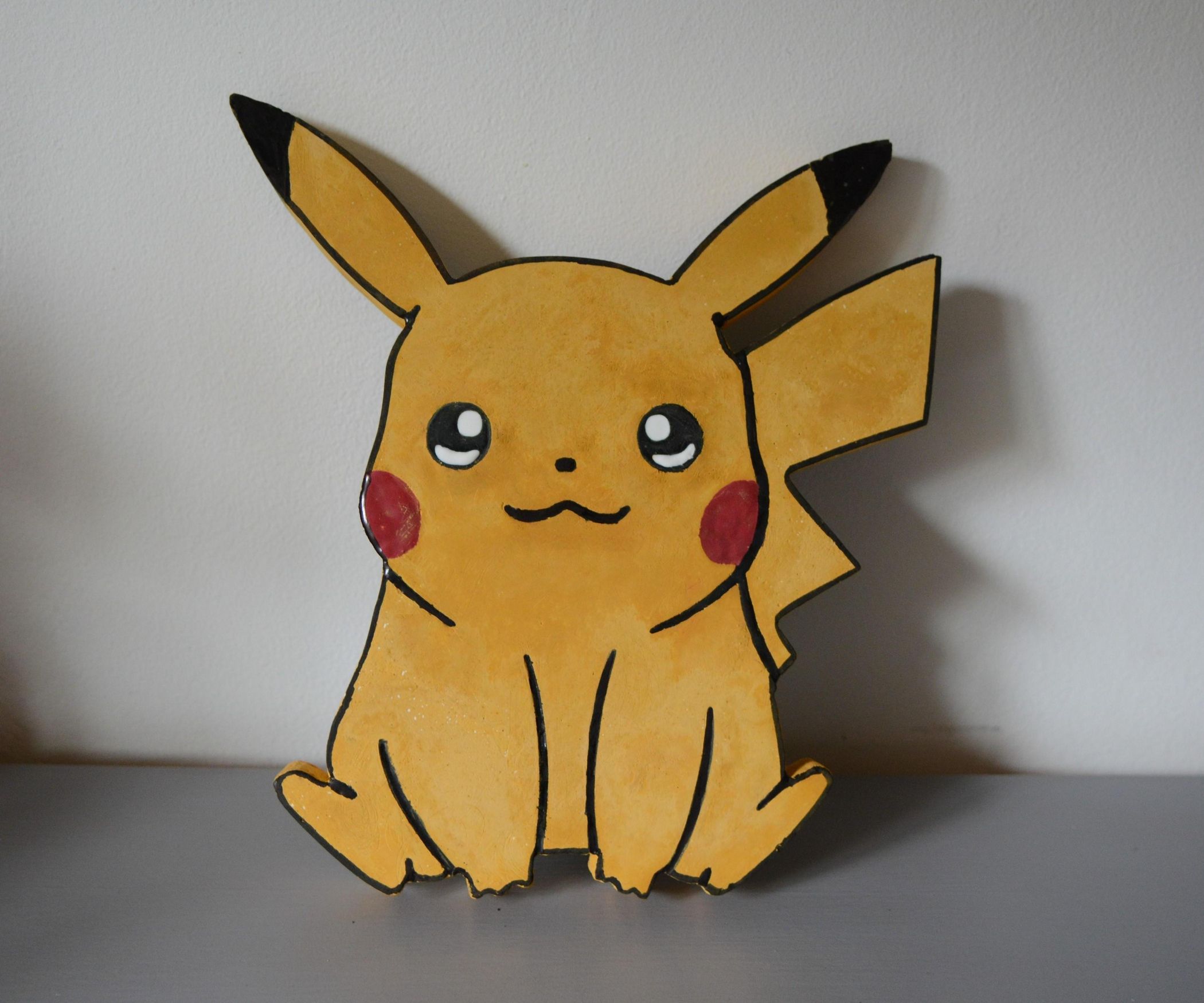 Pikachu Serving Plate - Coloured Concrete : 9 Steps (with Pictures ...