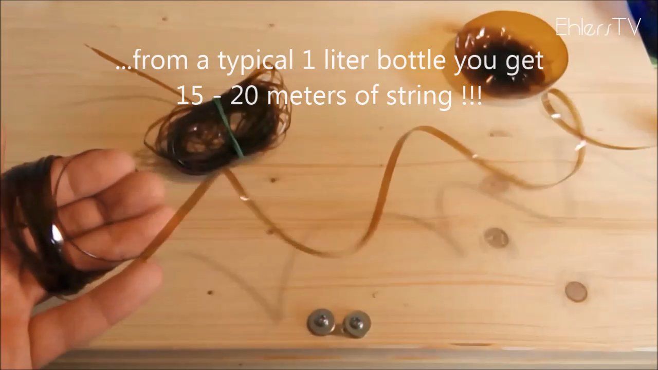 DIY Plastic String (from a PET Bottle) *UPCYCLING* : 6 Steps (with ...