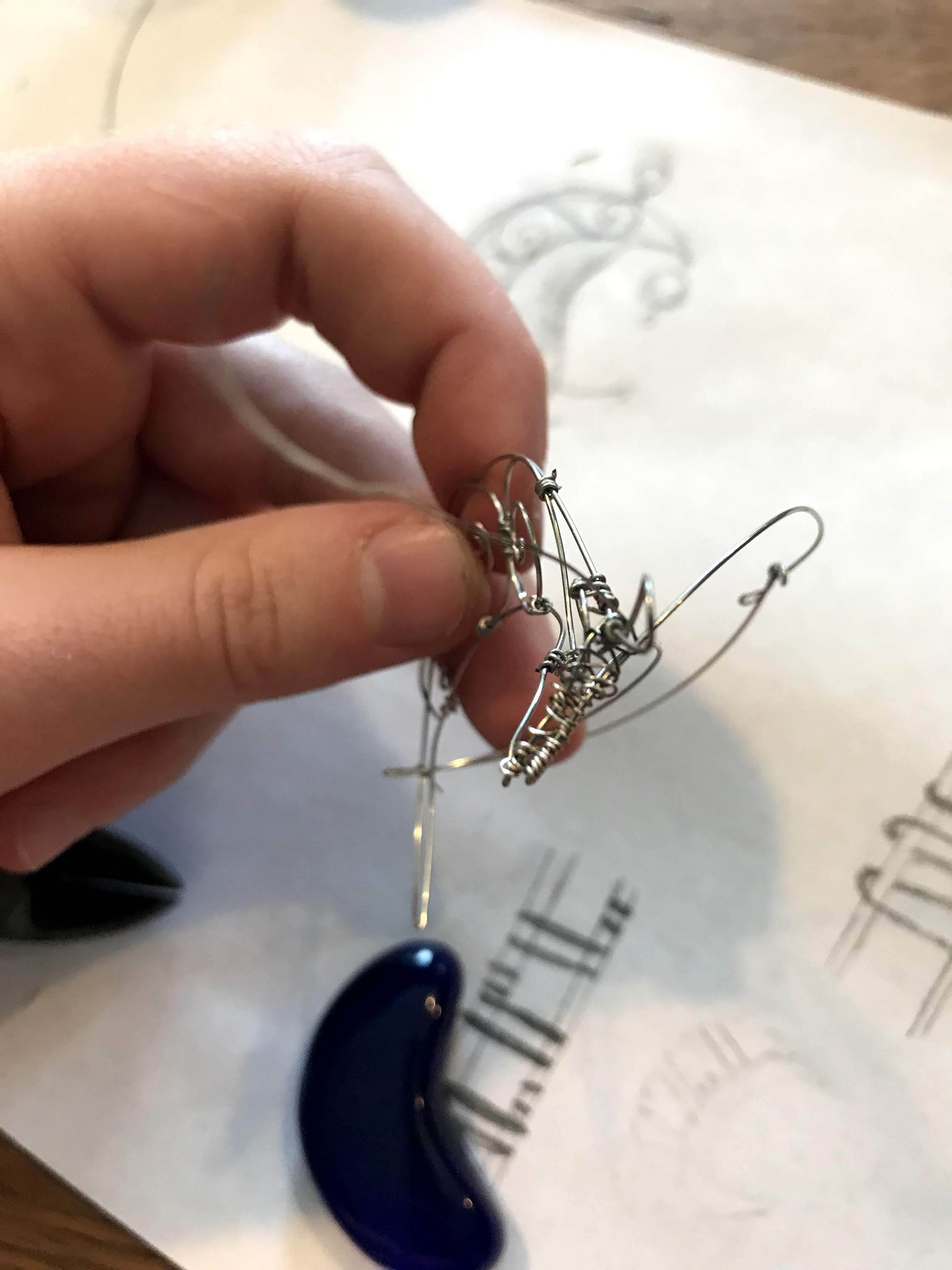 How to Design (and Finish!) a Wire Wrapped Moon Pendant : 8 Steps (with ...