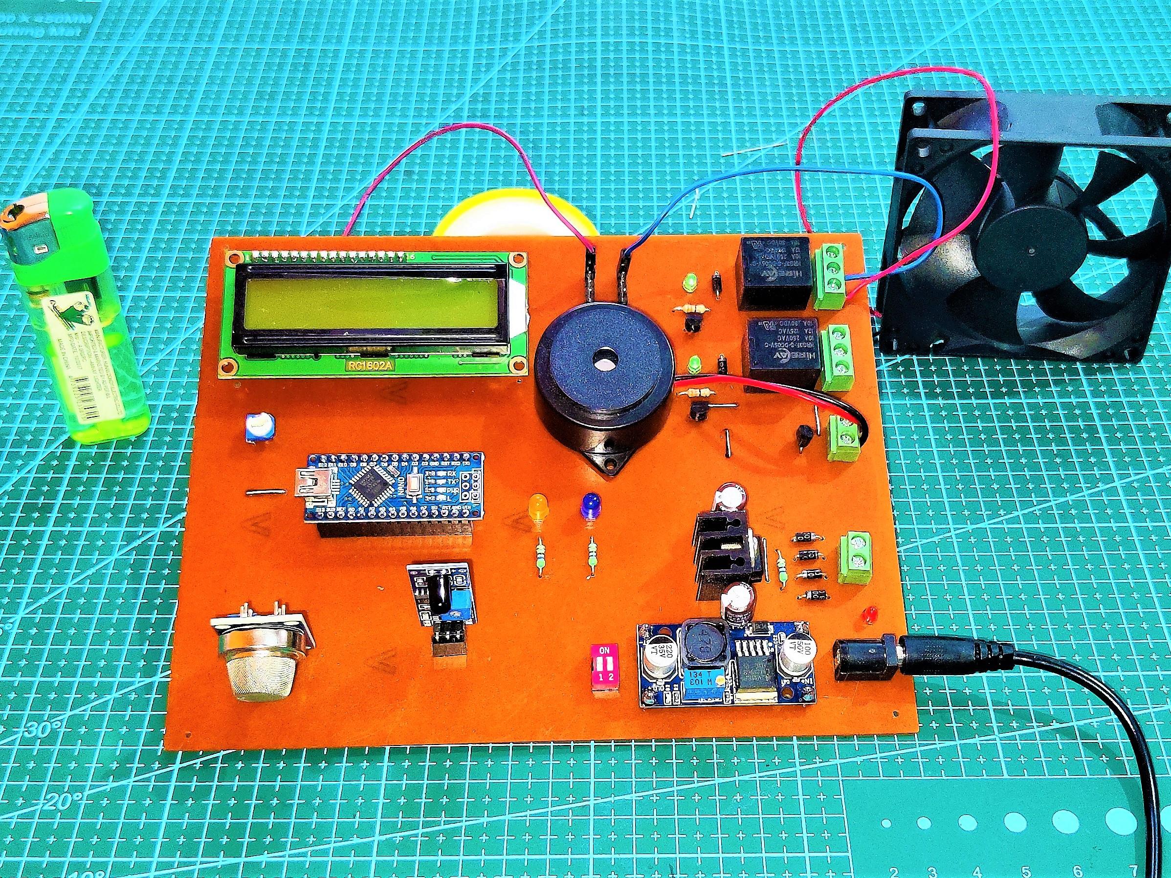 Fire & Gas Detector System With Protection Using Arduino : 6 Steps ...