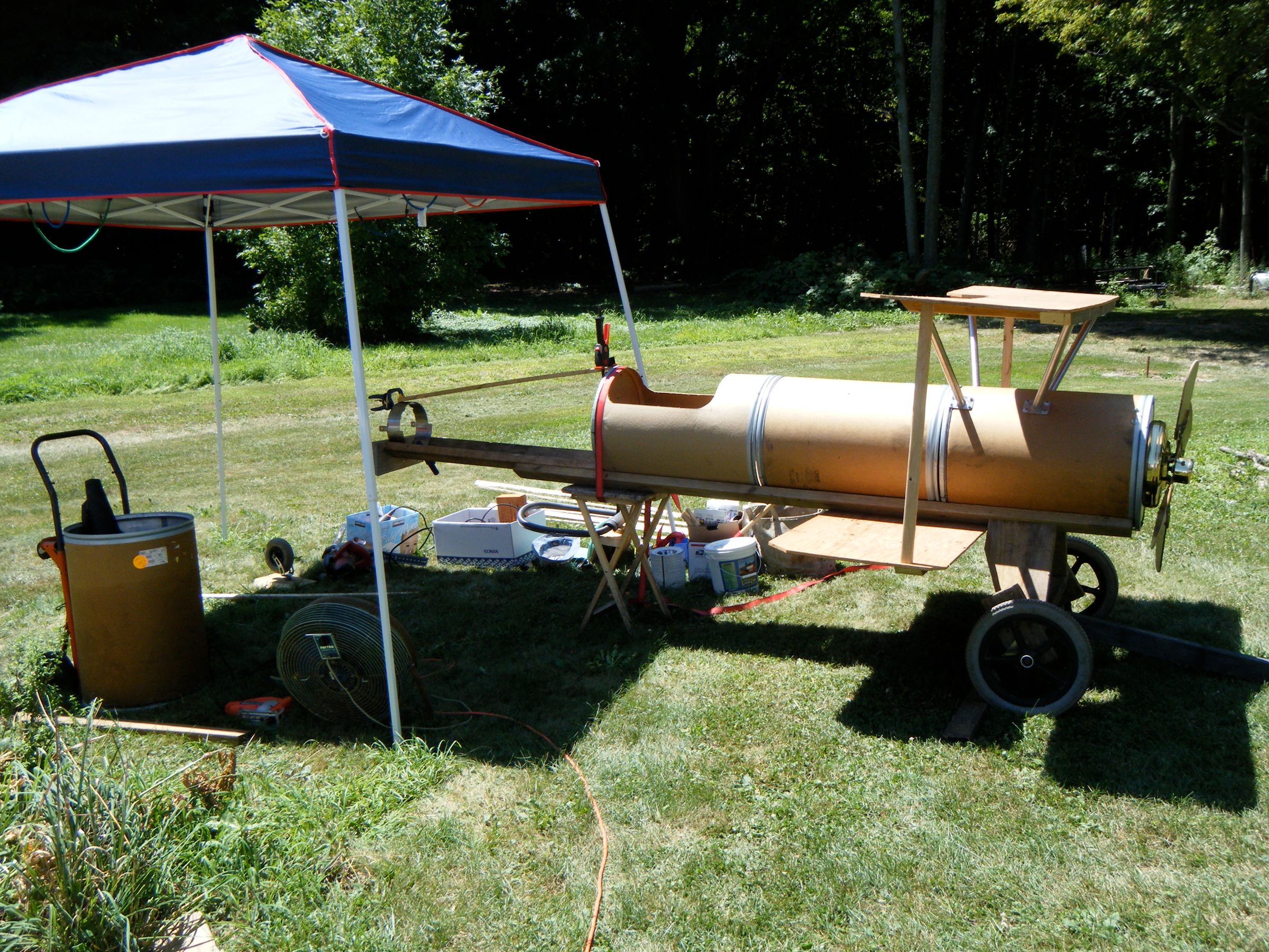 Cardboard Barrel Biplane. the Flyin' Lion : 23 Steps (with Pictures ...