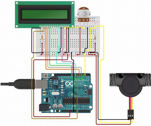 Measuring Water Flow Rate Using Arduino And Flow Sensor Instructables