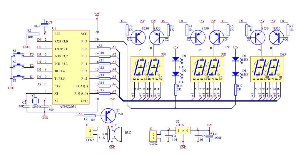 How to Make a Digital Clock Kit Based on Atmel : 3 Steps - Instructables