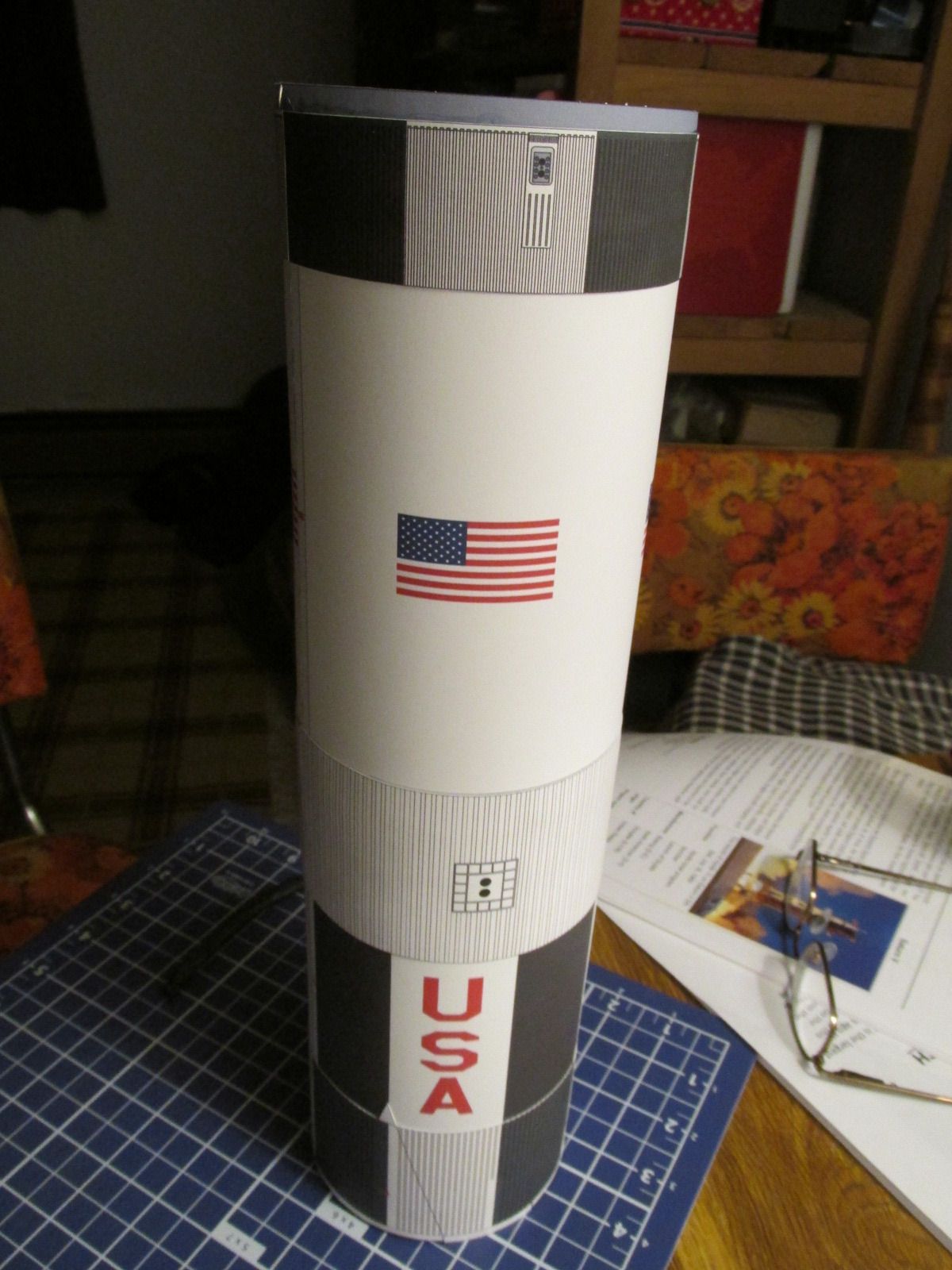 Print and Assemble the Saturn V Moon Rocket - 1:96 Scale Paper Model ...