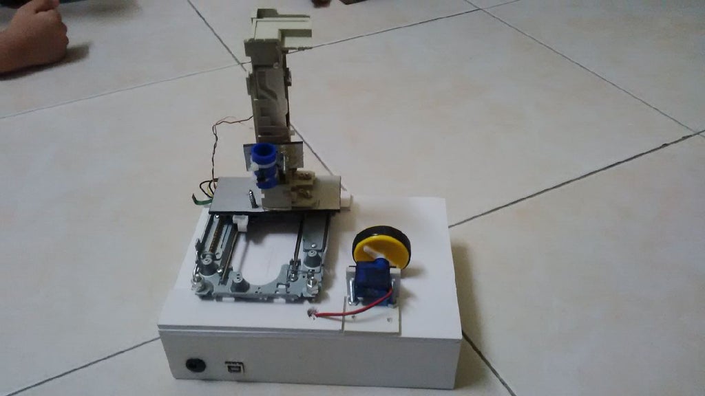 Dot Matrix Printer From a CD/DVD Reader With Arduino : 17 Steps (with ...