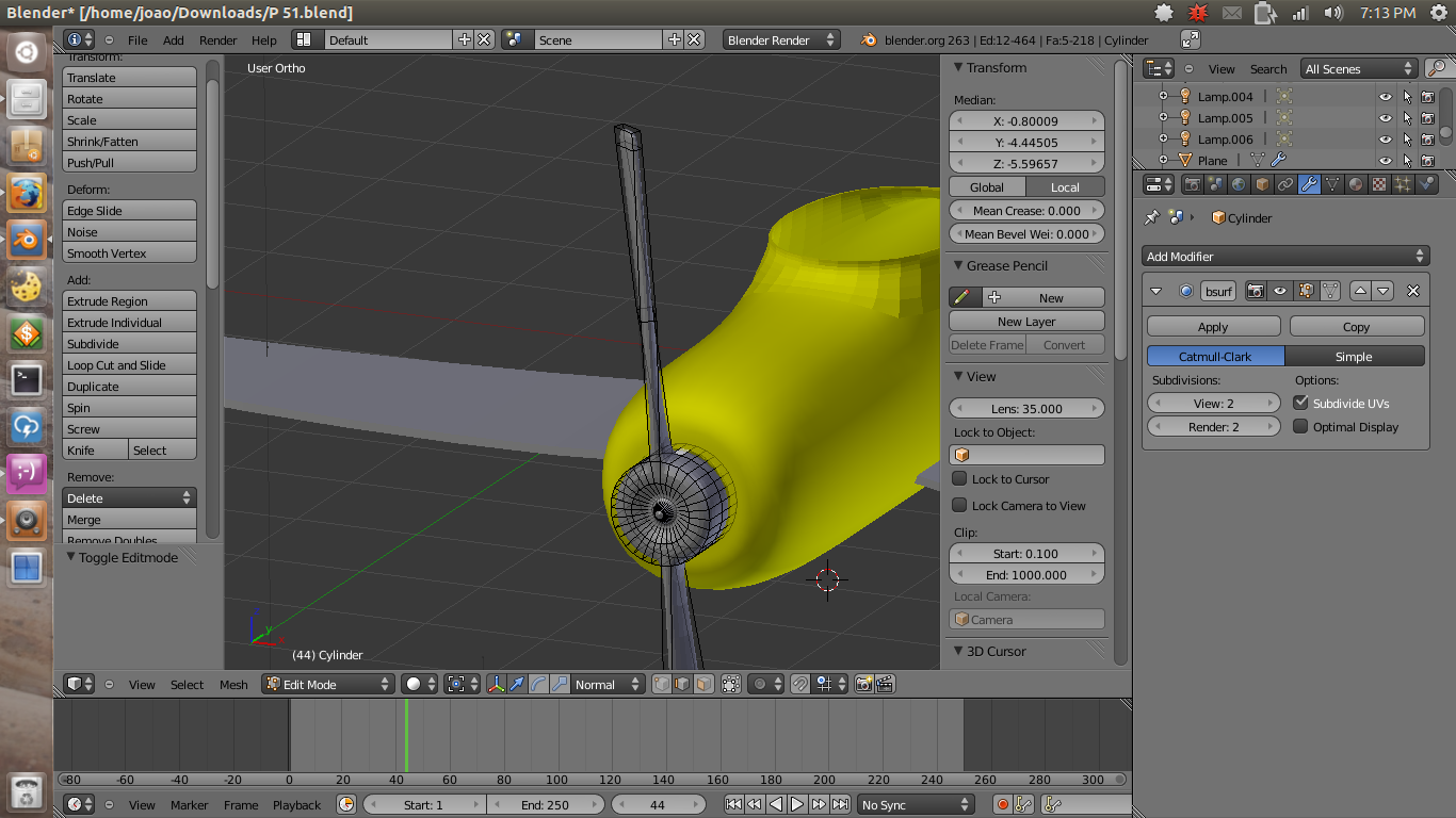 Modelling in Blender: Airplane Part 1 : 8 Steps - Instructables