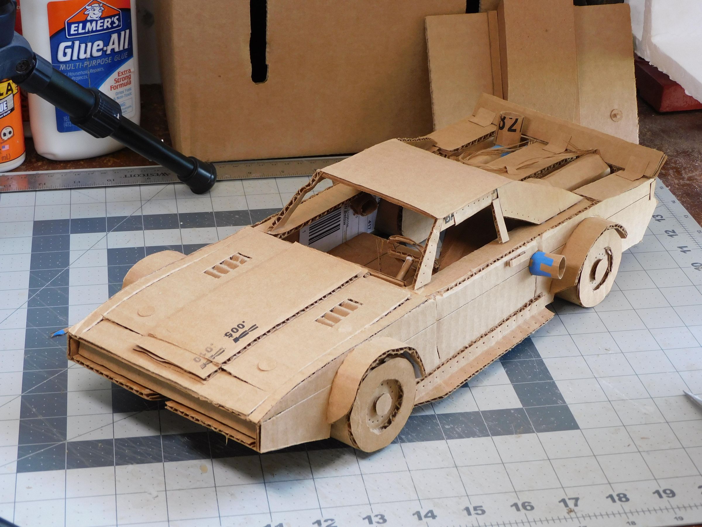 How to Make a Cardboard Replica "Dom's Ice Charger" : 11 Steps (with ...