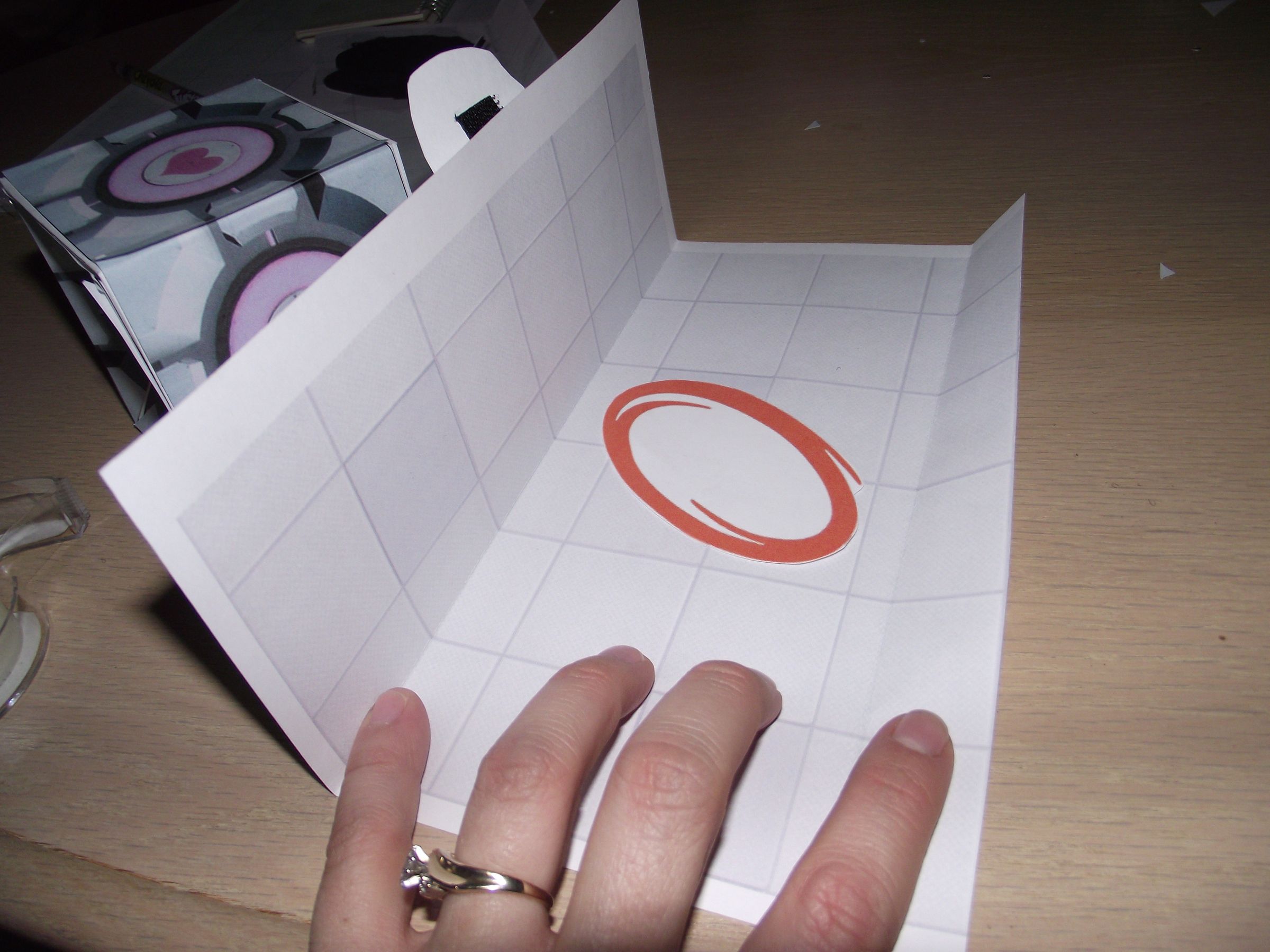 Portal 2 GLaDOS' Surprise Pop-Up Card : 6 Steps - Instructables