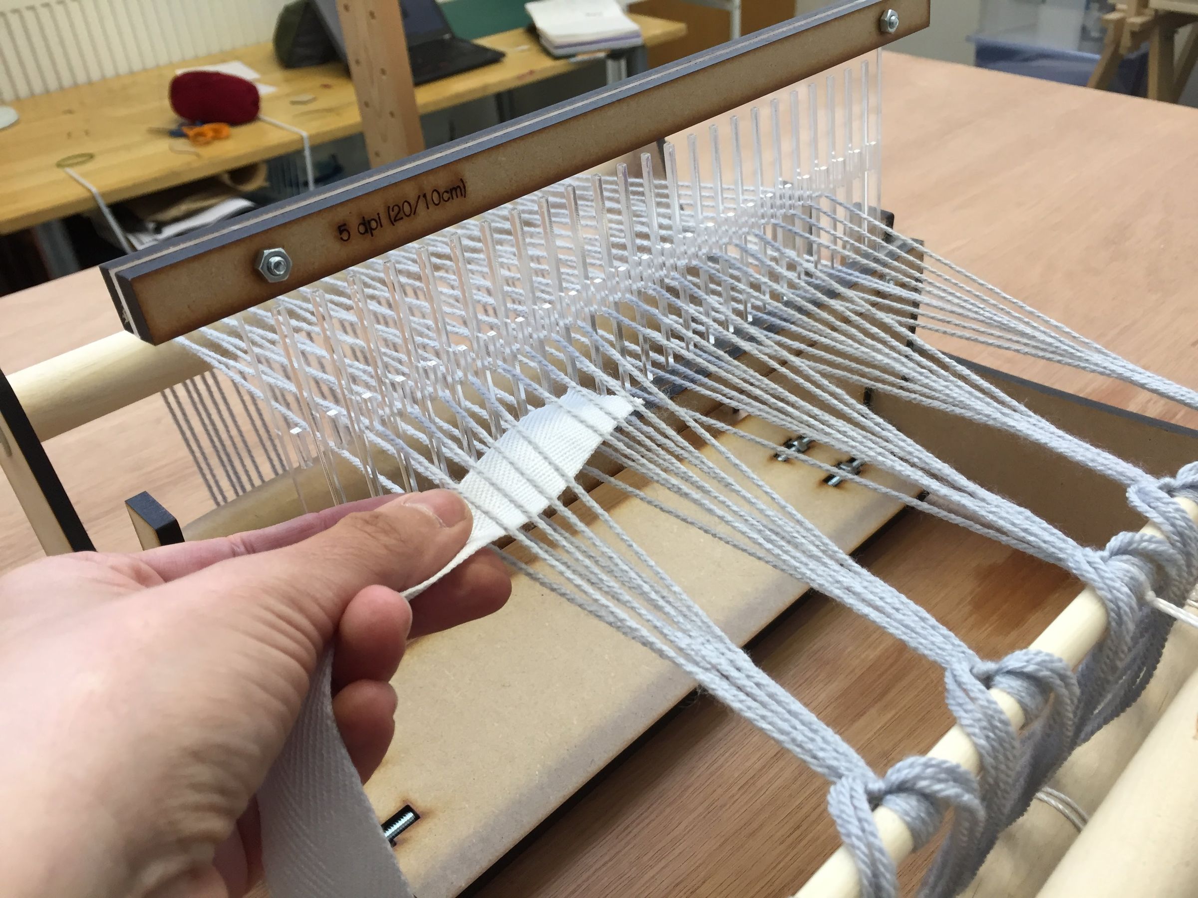 DIY Laser Cut Rigid Heddle Loom - Part 2: Weaving With the Rigid Heddle ...