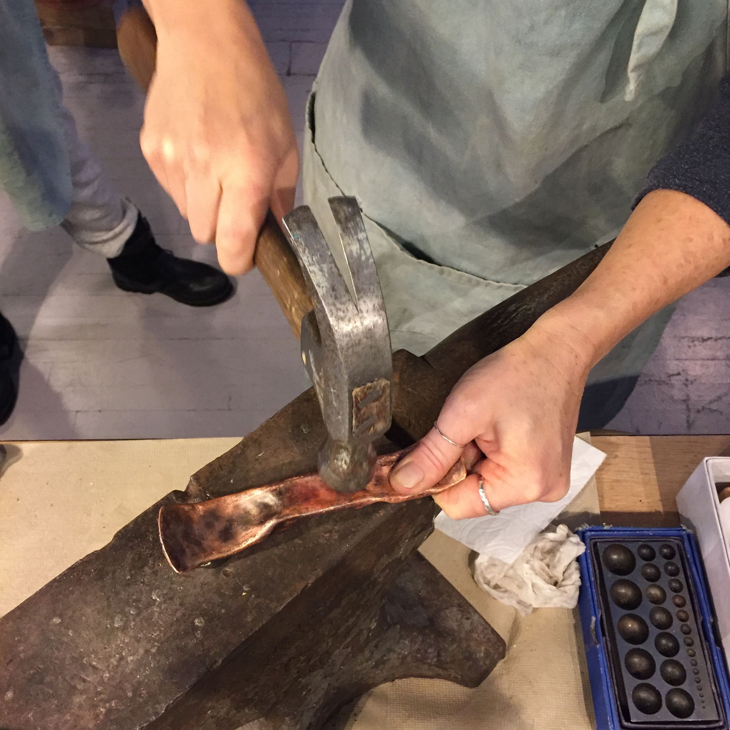 Forged Repurposed Copper Pipe Cuff : 6 Steps (with Pictures ...