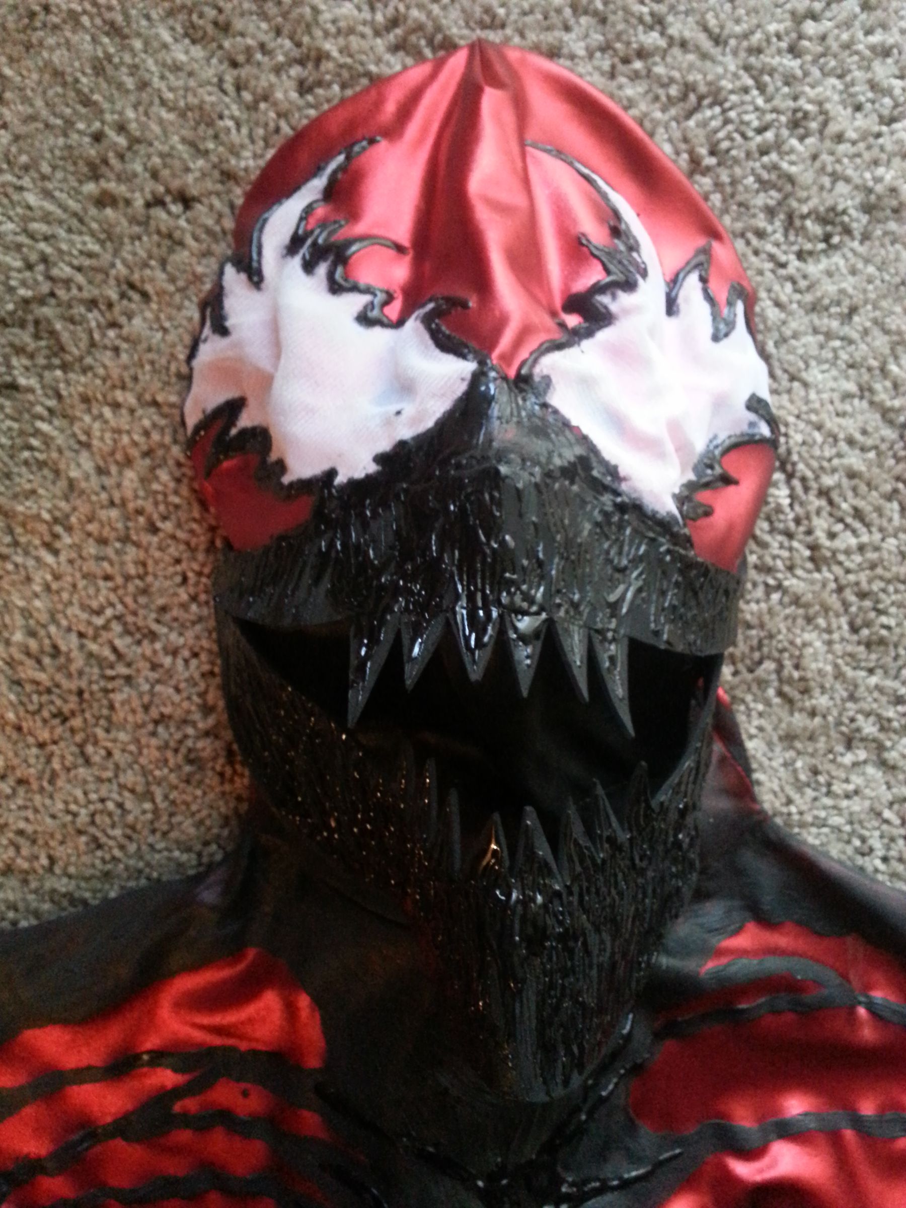 Carnage Spiderman Face Paint