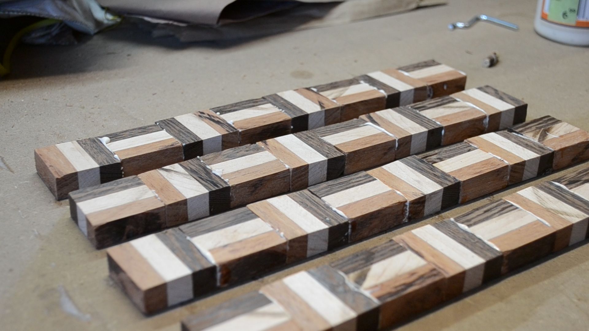 Handcrafted 100-piece Segmented Cutting Board! : 13 Steps (with ...