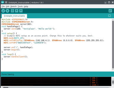 Easy ESP8266 (Arduino Core) Web Controls With EmbAJAX : 5 Steps ...